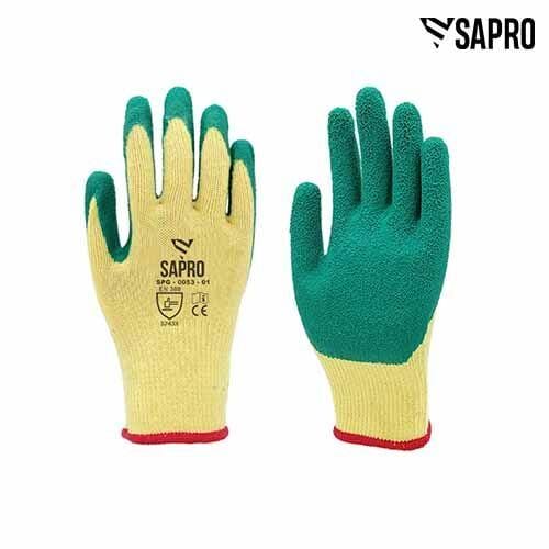 SAPRO Sarung Tangan Safety Katun dan Lateks Anti Cut